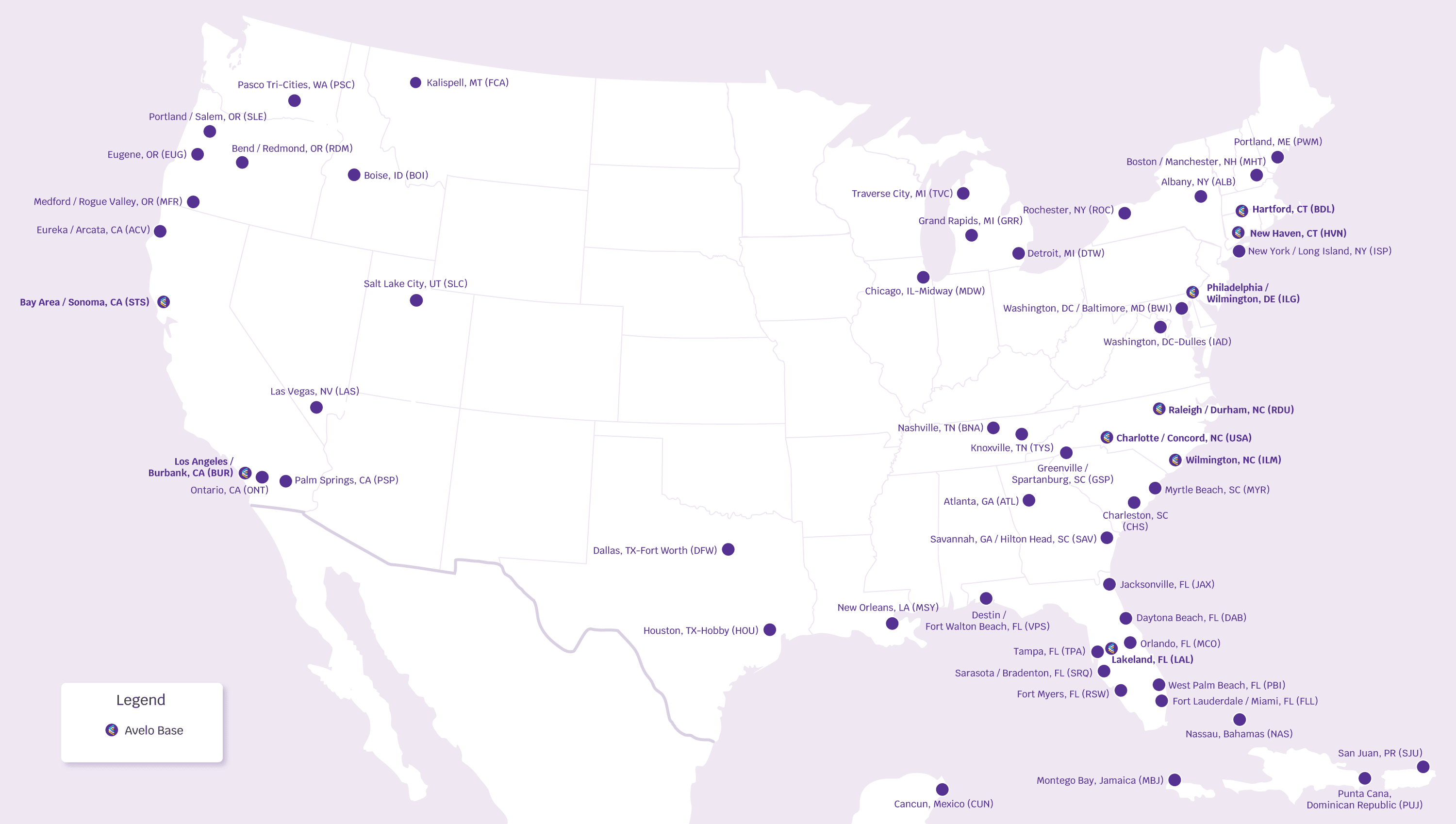 Avelo Airlines Destinations | Explore Your Next Adventure